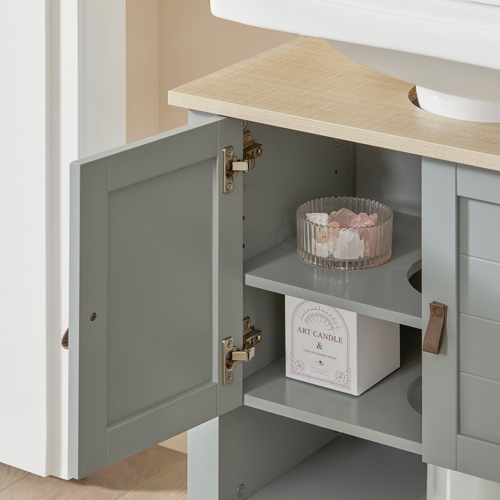 SoBuy BZR69-II-HG Meuble sous Lavabo Meuble sous Vasque Meuble de Sall ...