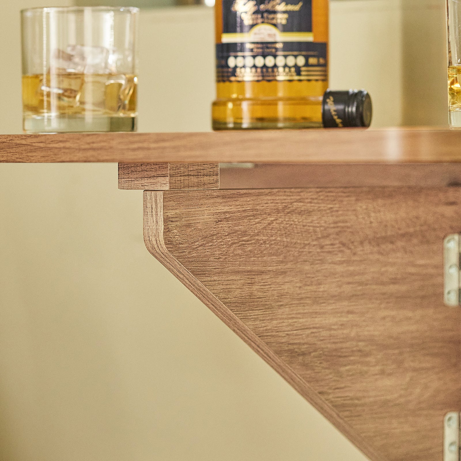 SoBuy FWT03-PF Table Murale Rabattable en Bois, Table de Cuisine, Tabl ...