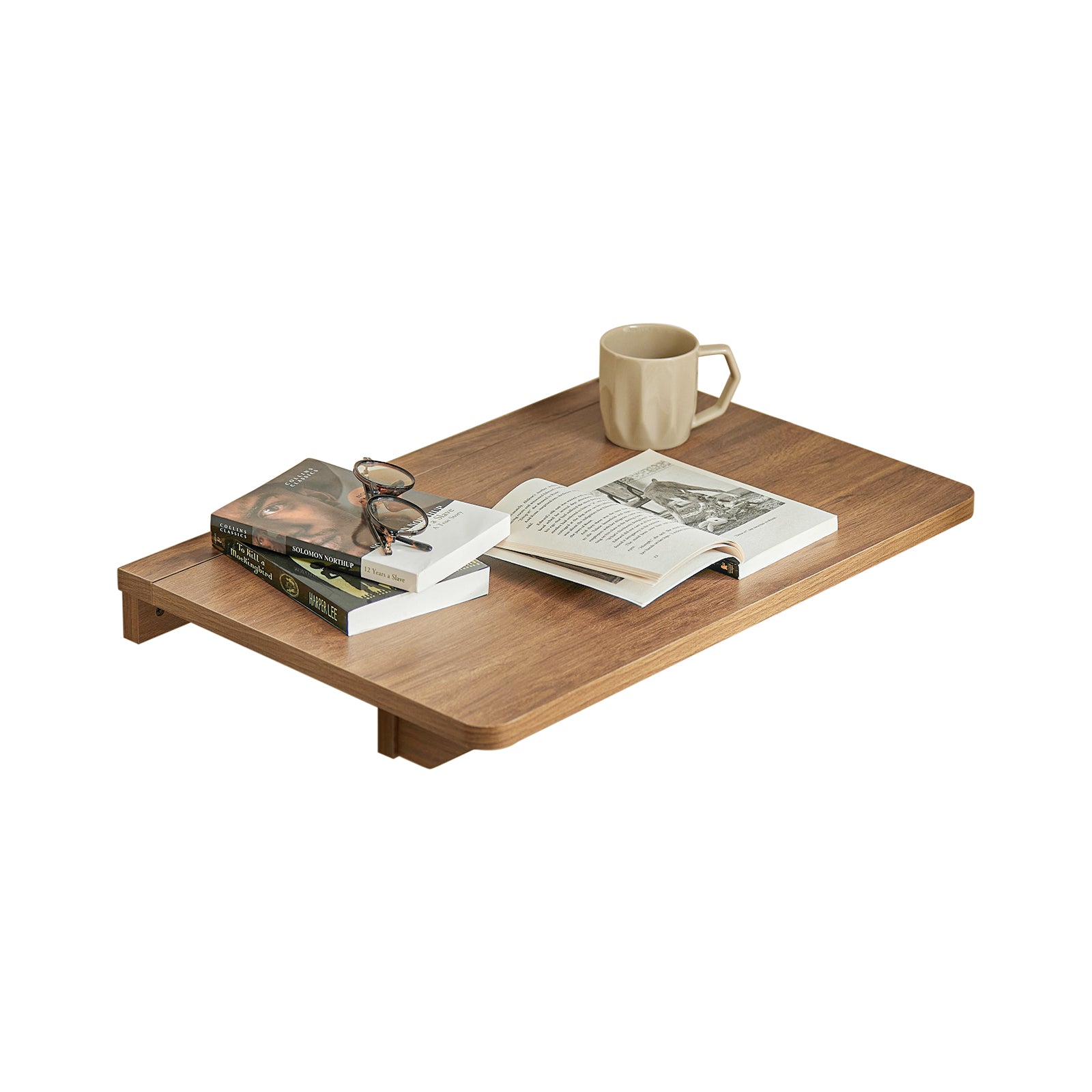 SoBuy FWT03-PF Table Murale Rabattable en Bois, Table de Cuisine, Tabl ...
